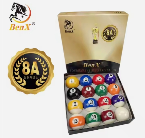 52.4mm 2-1/16" Pool Ball 8A High Quality Black 8 Complete 16 Balls